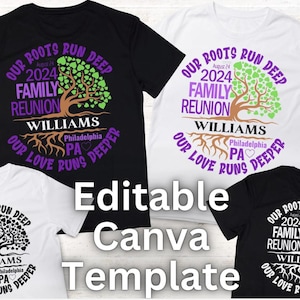 Family Reunion SVG, Family Tree SVG, Our Roots Run Deep Our Love Runs ...