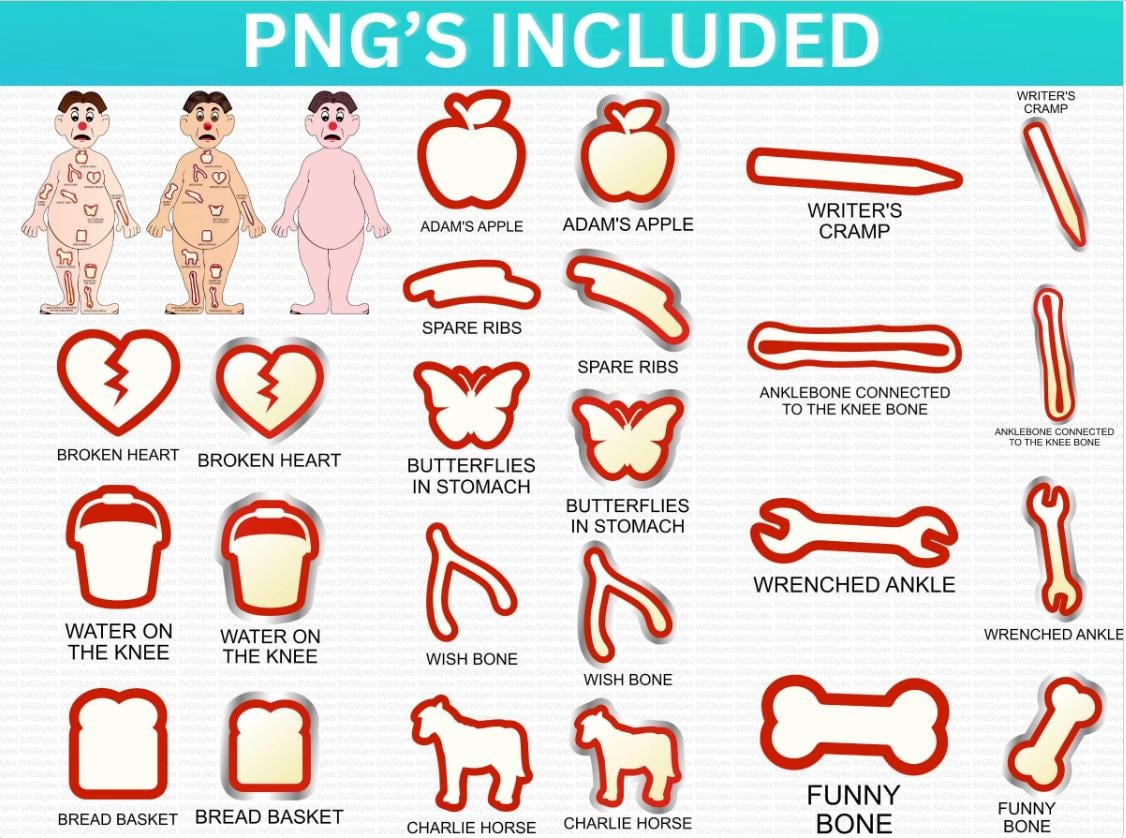 Printable Operation Costume Halloween Operation Pieces Sublimation ...