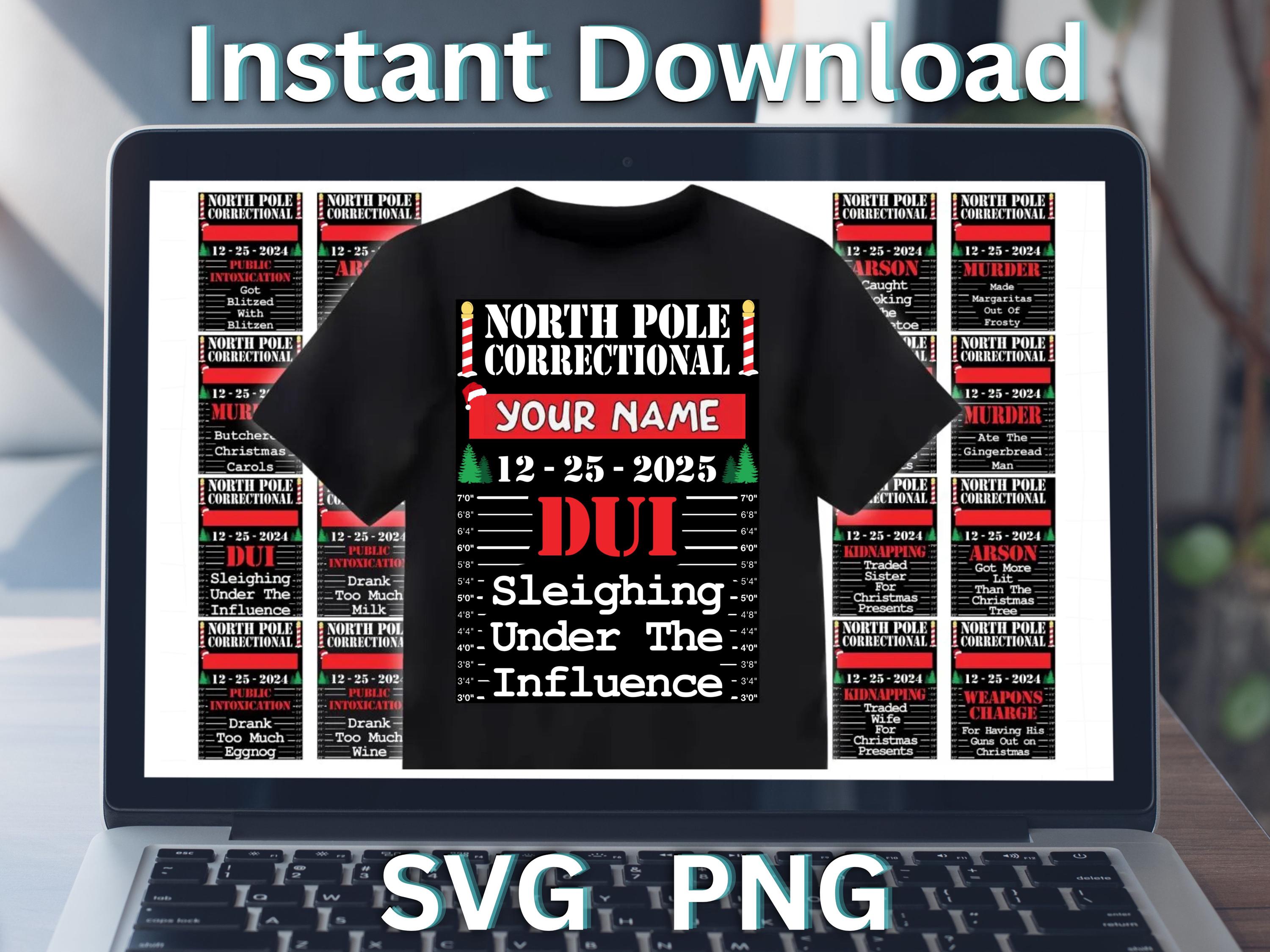 North Pole Correctional 2026 Svg Most Likely to Matching Family ...