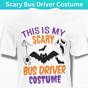 Bus Driver Halloween Costume Svg PNG School Bus Driver Easy Halloween ...