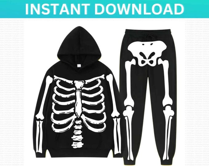 Skeleton Costume Svg File Halloween Sceleton SVG for DIY Halloween ...