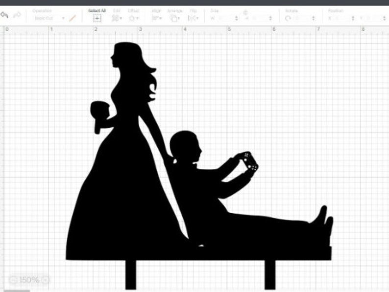 Bride Dragging Gamer Groom Wedding Cake Topper Svg Bundle Etsy Australia
