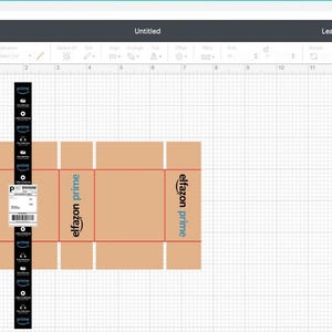 Printable Mini Elfazon Package Template With Tape and Label, Miniature ...