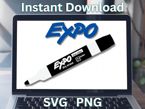 Expo Dry Erase Logo Expo Low Odor Dry Erase Marker Chisel Tip Black