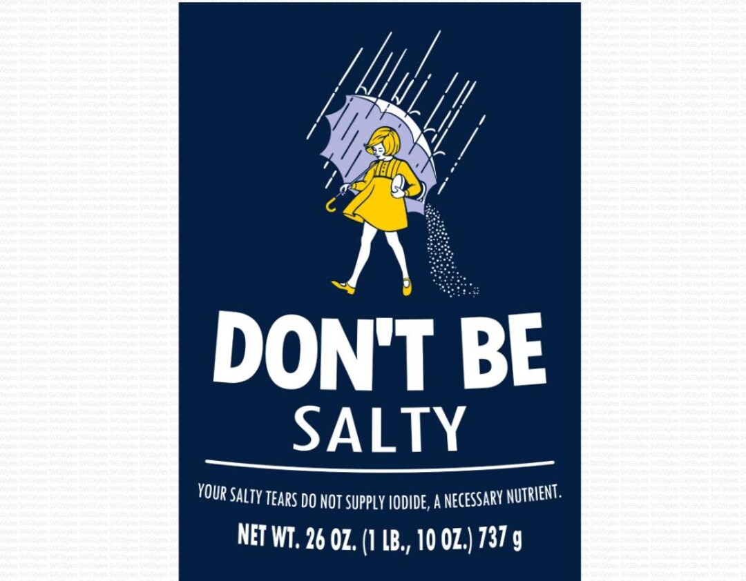 Don't Be Salty SVG PNG Digital Cut File for Tumblers, Shirts. Salty SVG ...