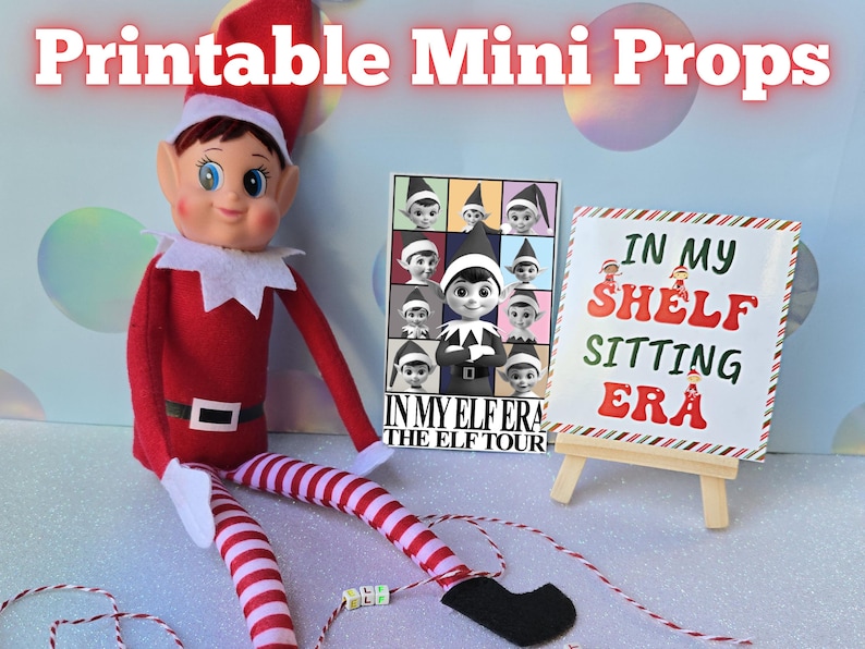 Swiftie Elf Era Printable Props: Dollhouse Accessories (PNG, PDF) - Etsy