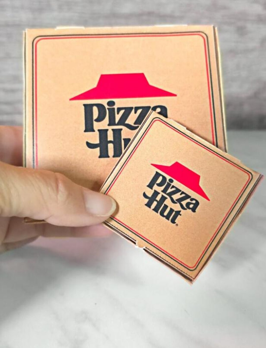 Mini Dollhouse Pizza Box Elf Prop, Miniature Food Accessories Props ...