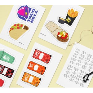 Taco Bell Banner Decor for Taco Bell Party. Printable DIY Design. Print ...