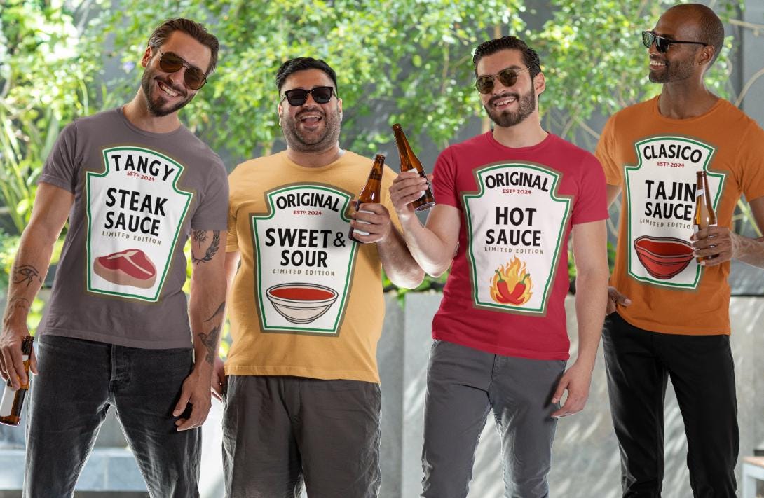 Condiment Label SVG PNG Group Halloween Costume Shirt Labels Svgstyles ...