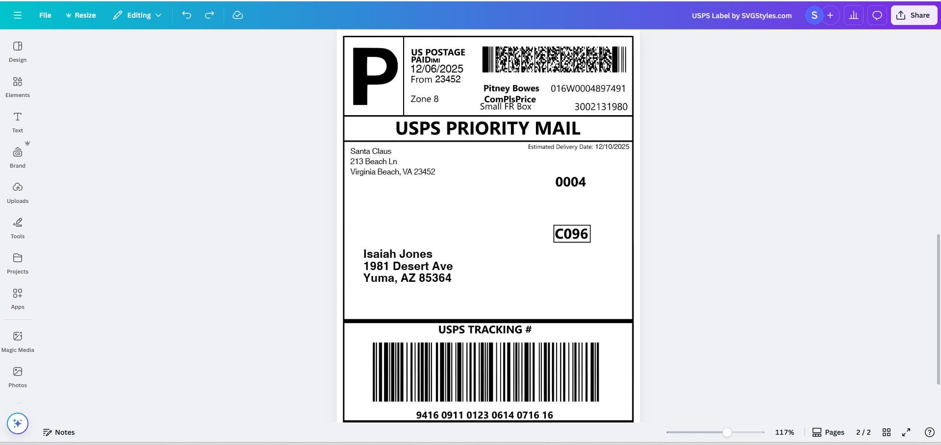 Printable Mini Amazon Package Template With Tape and Label, Miniature ...