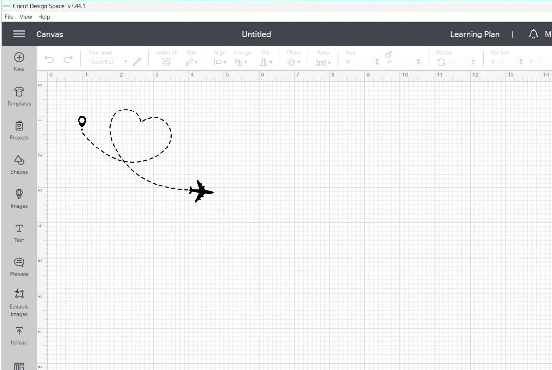 Airplane Heart Loop SVG Plane SVG. Destination Wedding, Travel ...