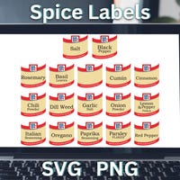 Spice Labels - Etsy
