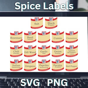 Printable Mccormick Spice Labels - Etsy
