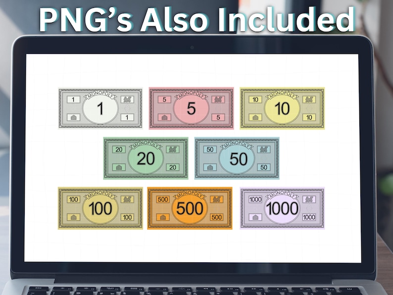 Editable Board Game Money, Canva Template, SVG and PNG. - Etsy