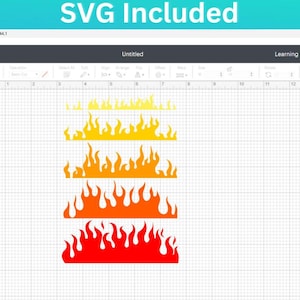 Fire Svg Bundle, Fire SVG, Layered Fire Flame SVG, Flame Clipart, Cut ...