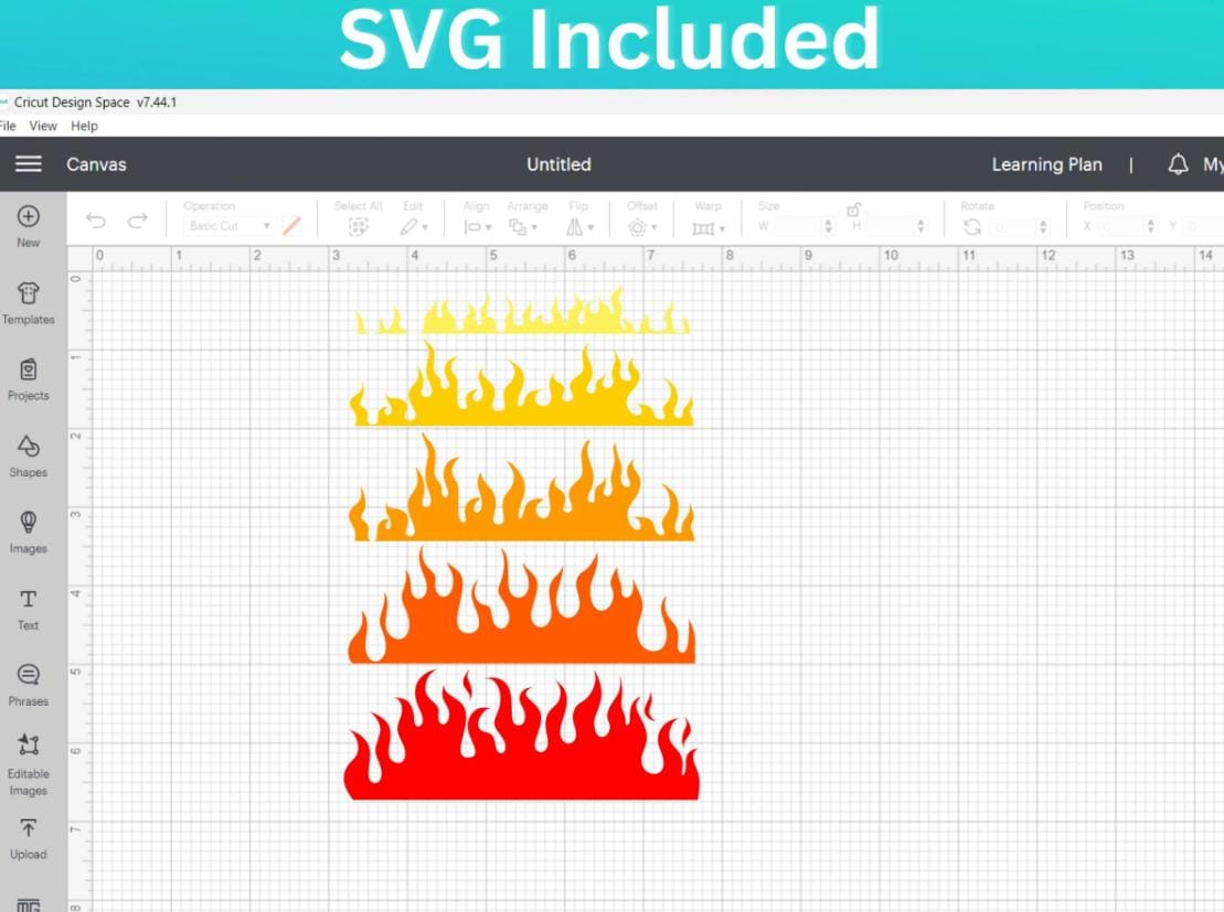 Fire Svg Bundle, Fire SVG, Layered Fire Flame SVG, Flame Clipart, Cut ...