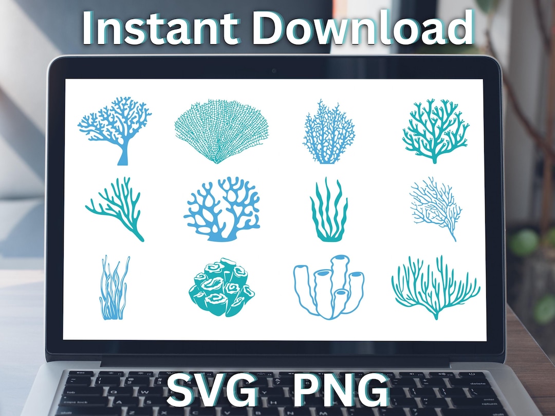 Coral Reef SVG Bundle. Ocean Svg. Beach Svg. Marine. Nautical. Clipart ...