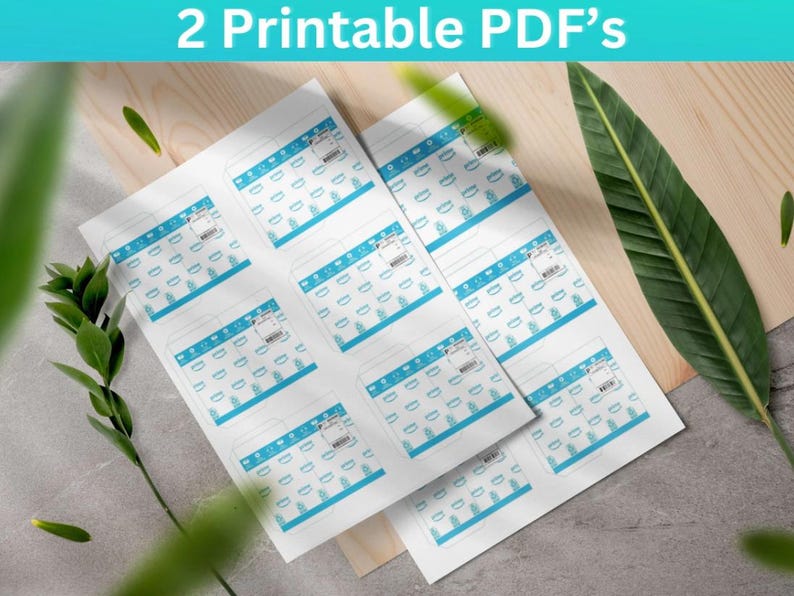 Printable Mini Amazon Package Template With Label, Miniature Envelope ...