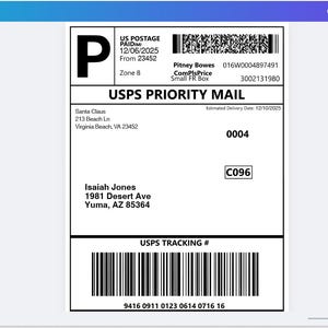 Printable Mini Elfazon Package Template With Tape and Label, Miniature ...