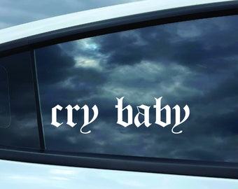 Cry Baby Cherub Angel Vinyl Decal Bumper Sticker for Car Window - Etsy