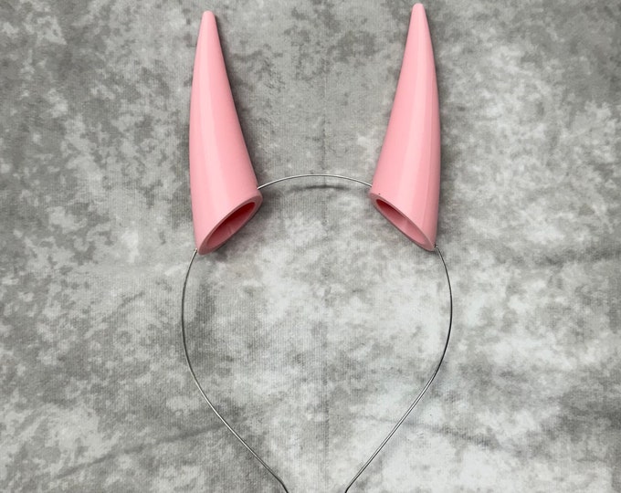 Raspberry Pink Devil Horns Costume Accessory - Etsy