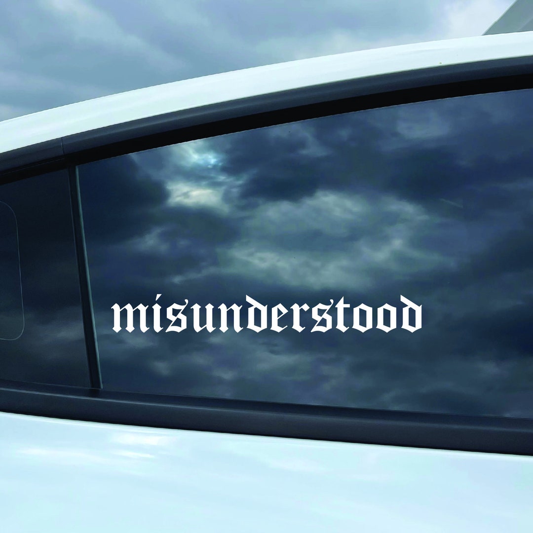 Misunderstood, Car Decal, Car Sticker, Mirror Decal - Etsy