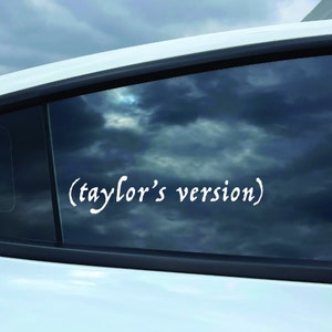 Taylor's Decal Version, Car Decal, Car Sticker, Mirror Decal - Etsy