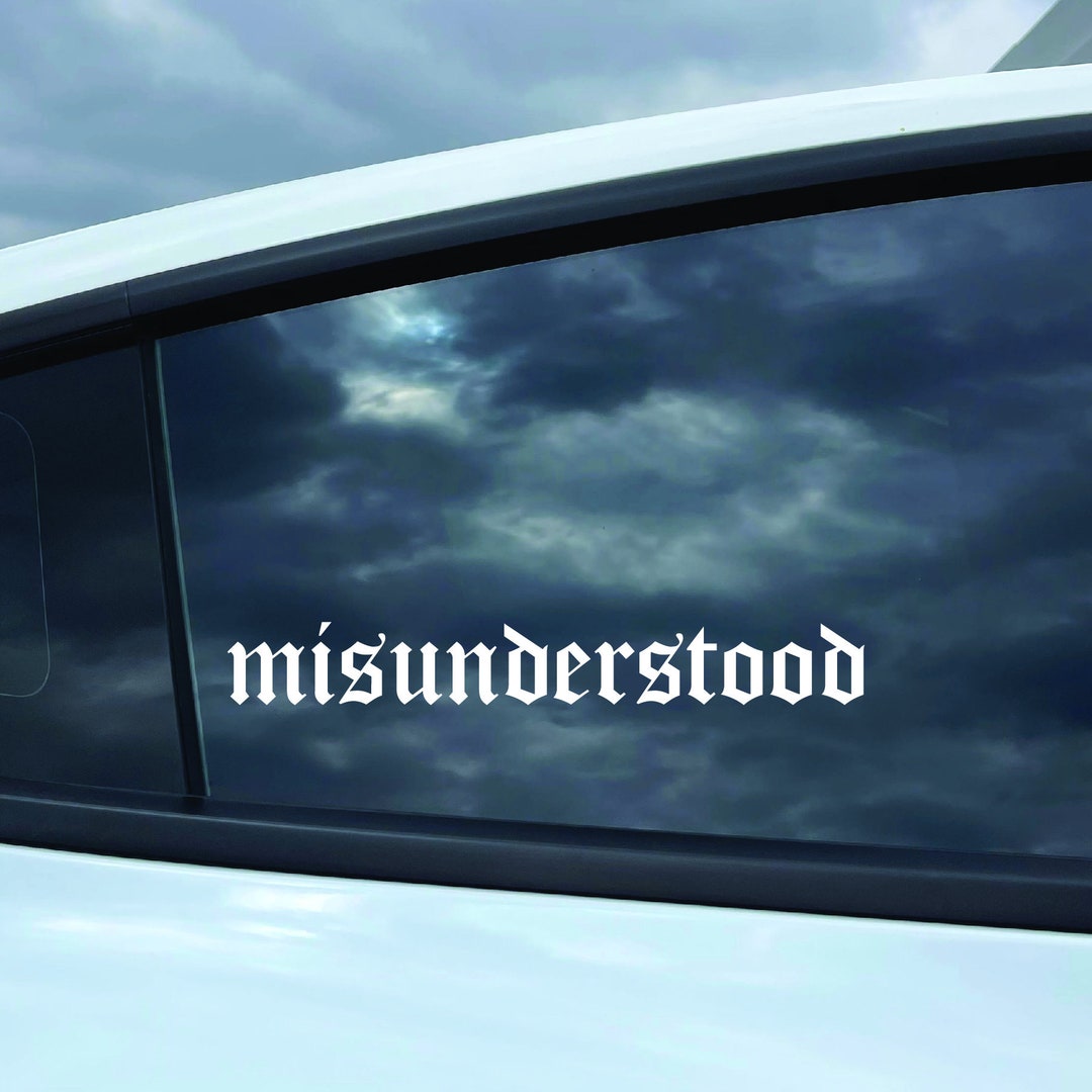 Misunderstood Car Decal Car Sticker Mirror Decal - Etsy