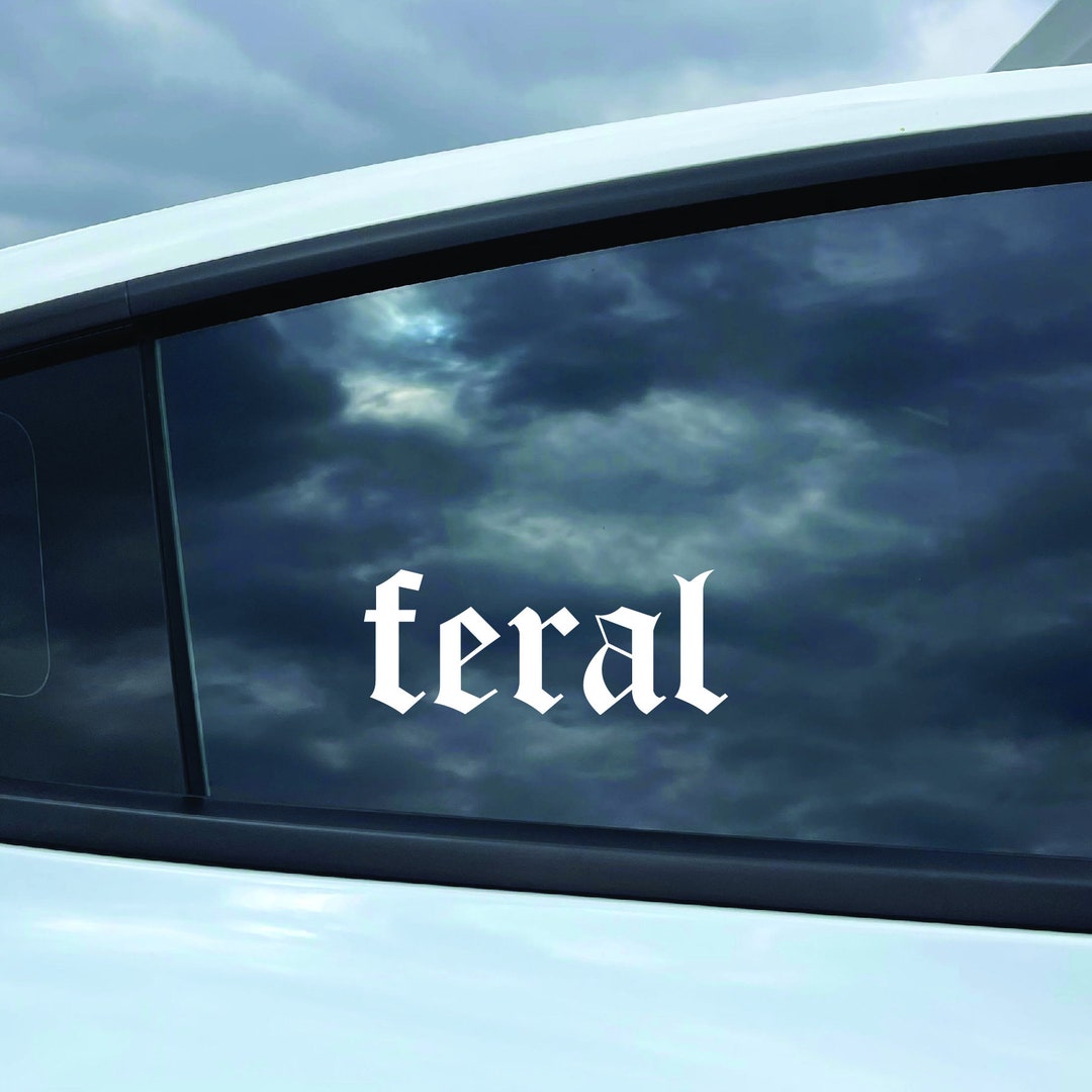 Feral Car Decal Car Sticker Mirror Decal - Etsy