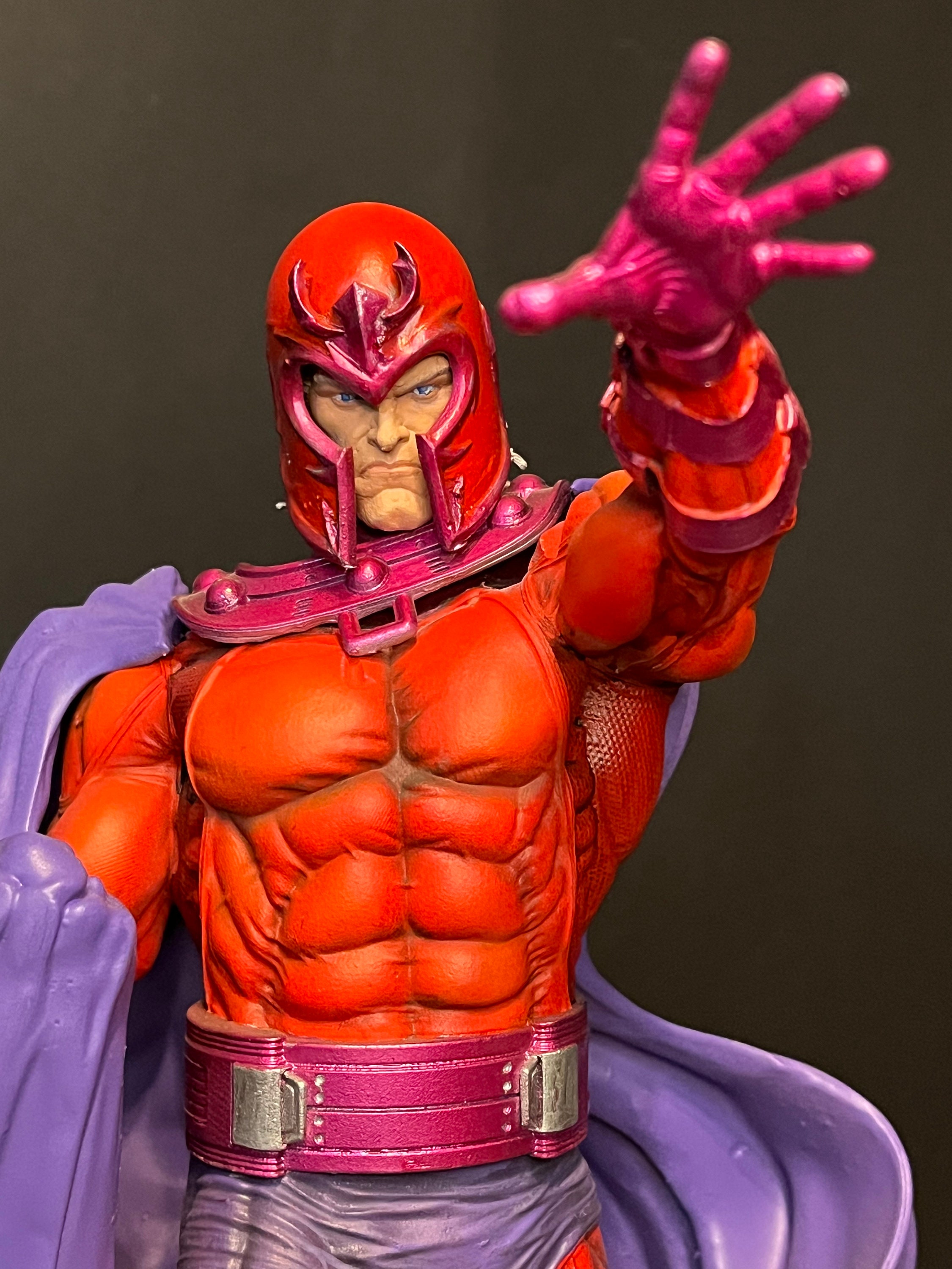 Magneto X-men Hand Painted Statue 18 Tall - Etsy