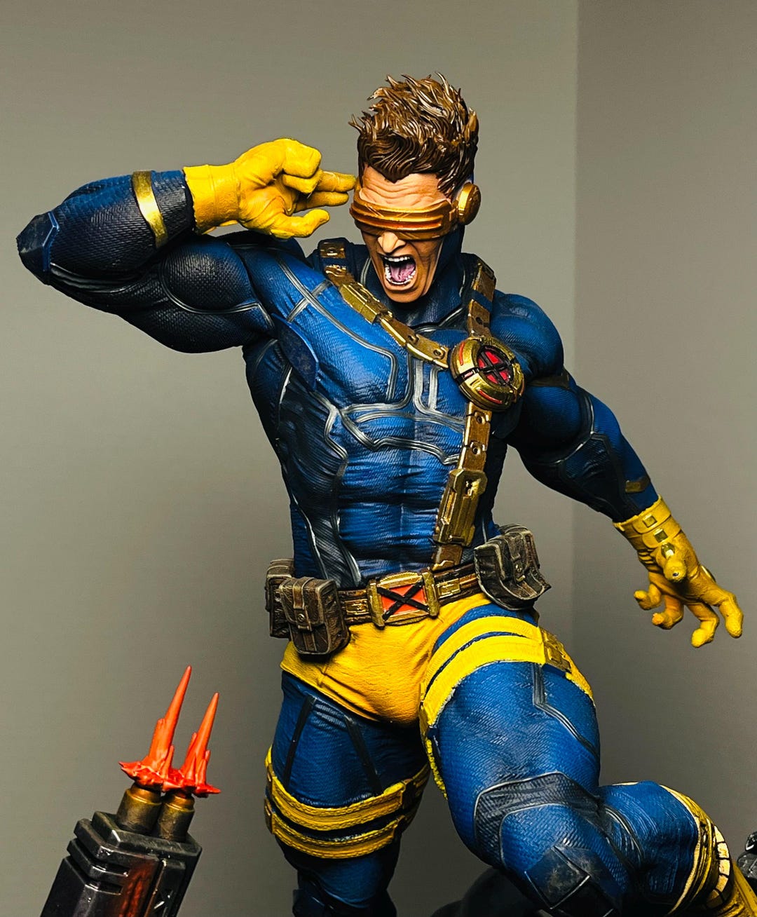 1:4 HUGE X-men Cyclops 3D Printed Hand Painted Sculpture - Etsy