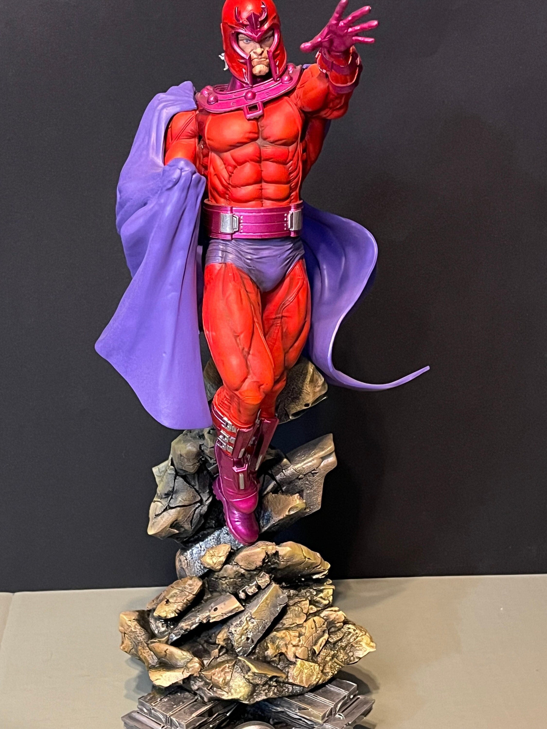 Magneto X-men Hand Painted Statue 18 Tall - Etsy