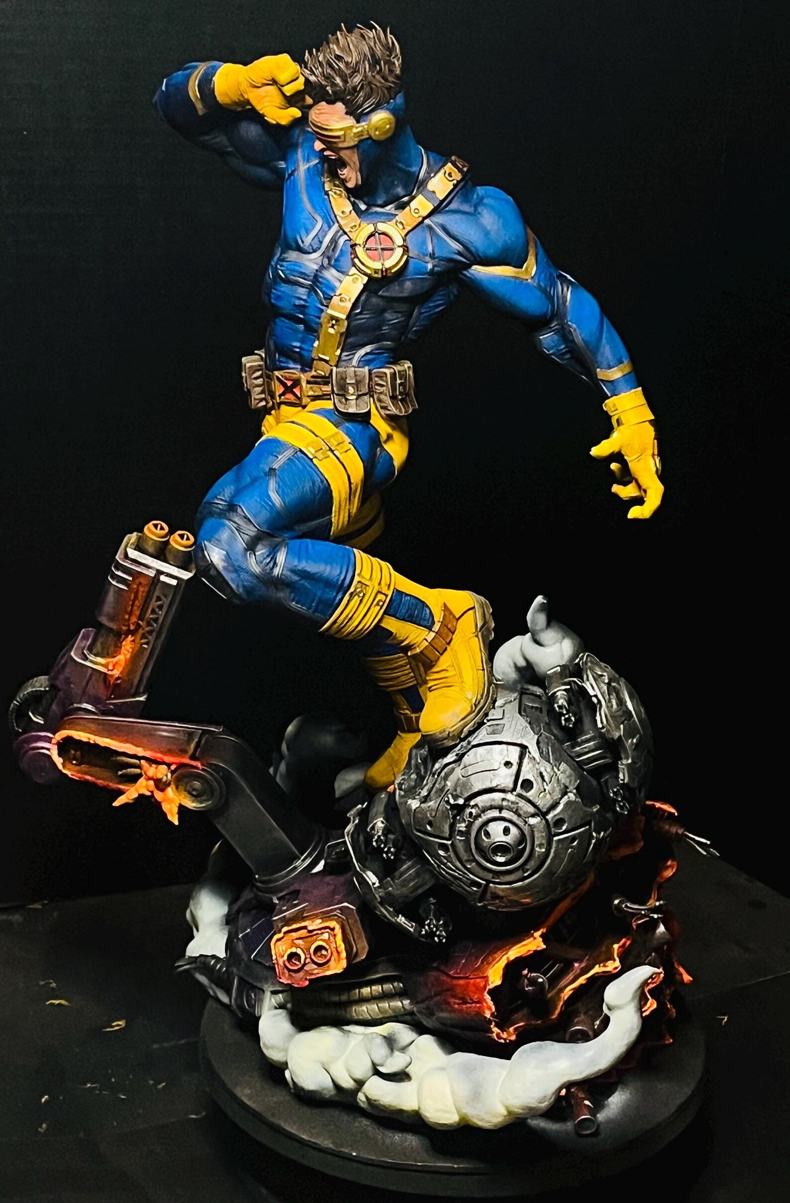 1:4 HUGE X-men Cyclops 3D Printed Hand Painted Sculpture - Etsy