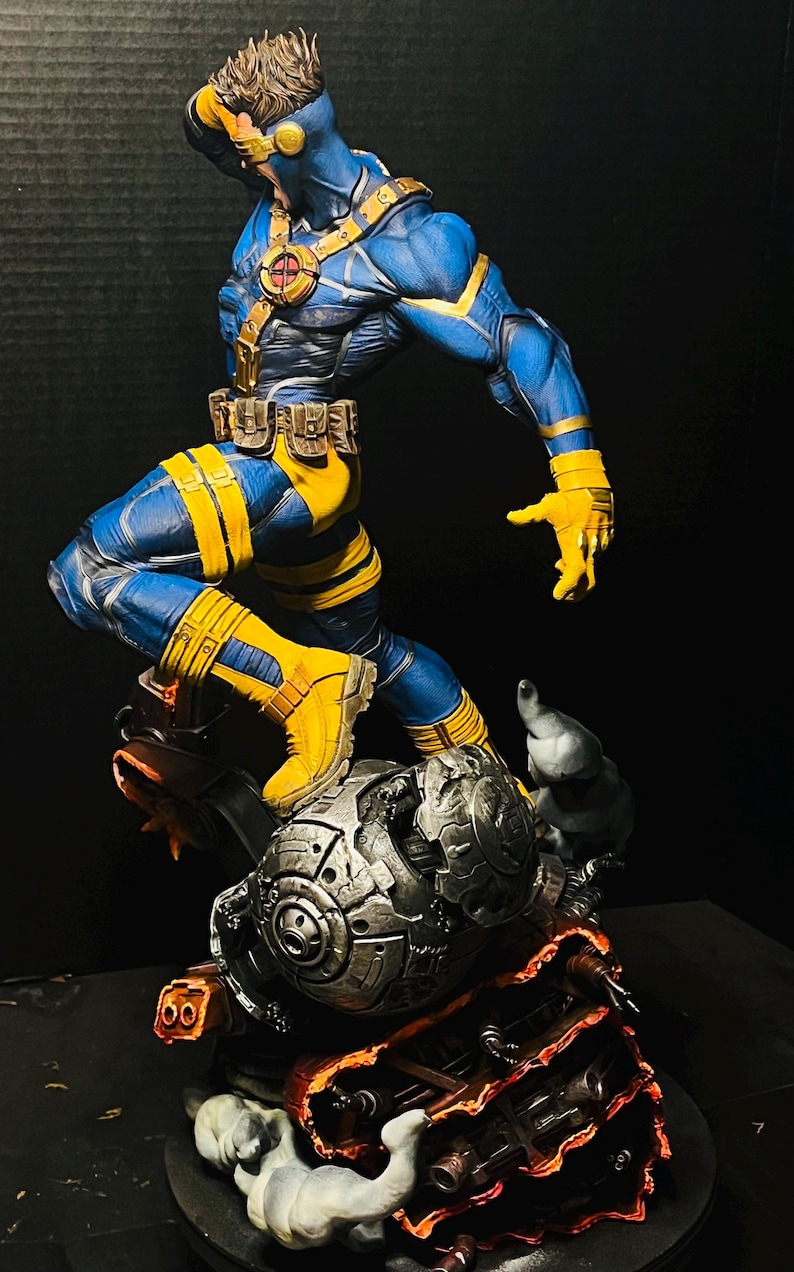 1:4 HUGE X-men Cyclops 3D Printed Hand Painted Sculpture - Etsy