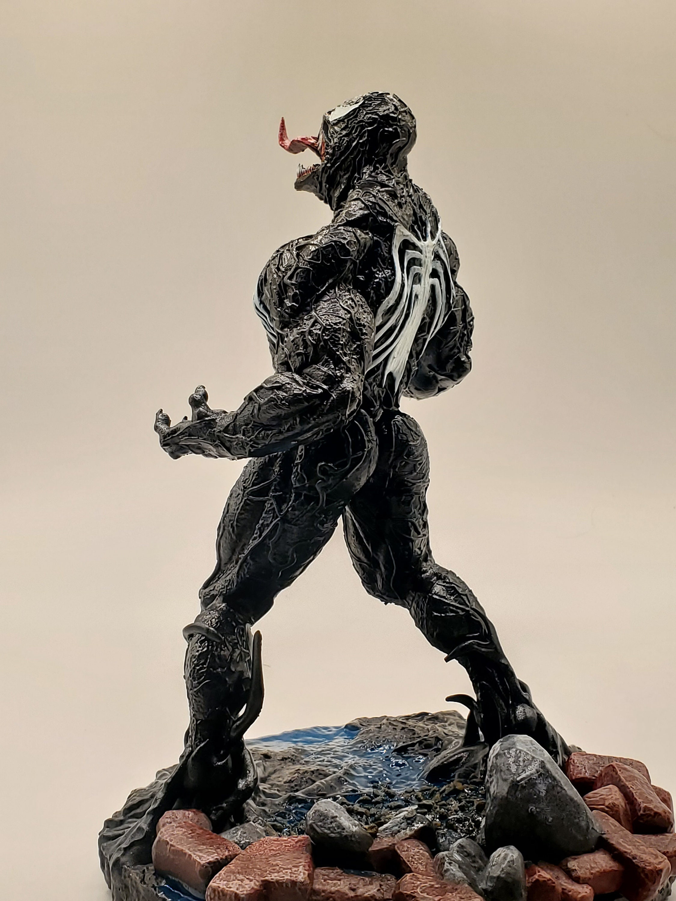 Venom Hand Painted Resin Statue 7" Tall - Etsy