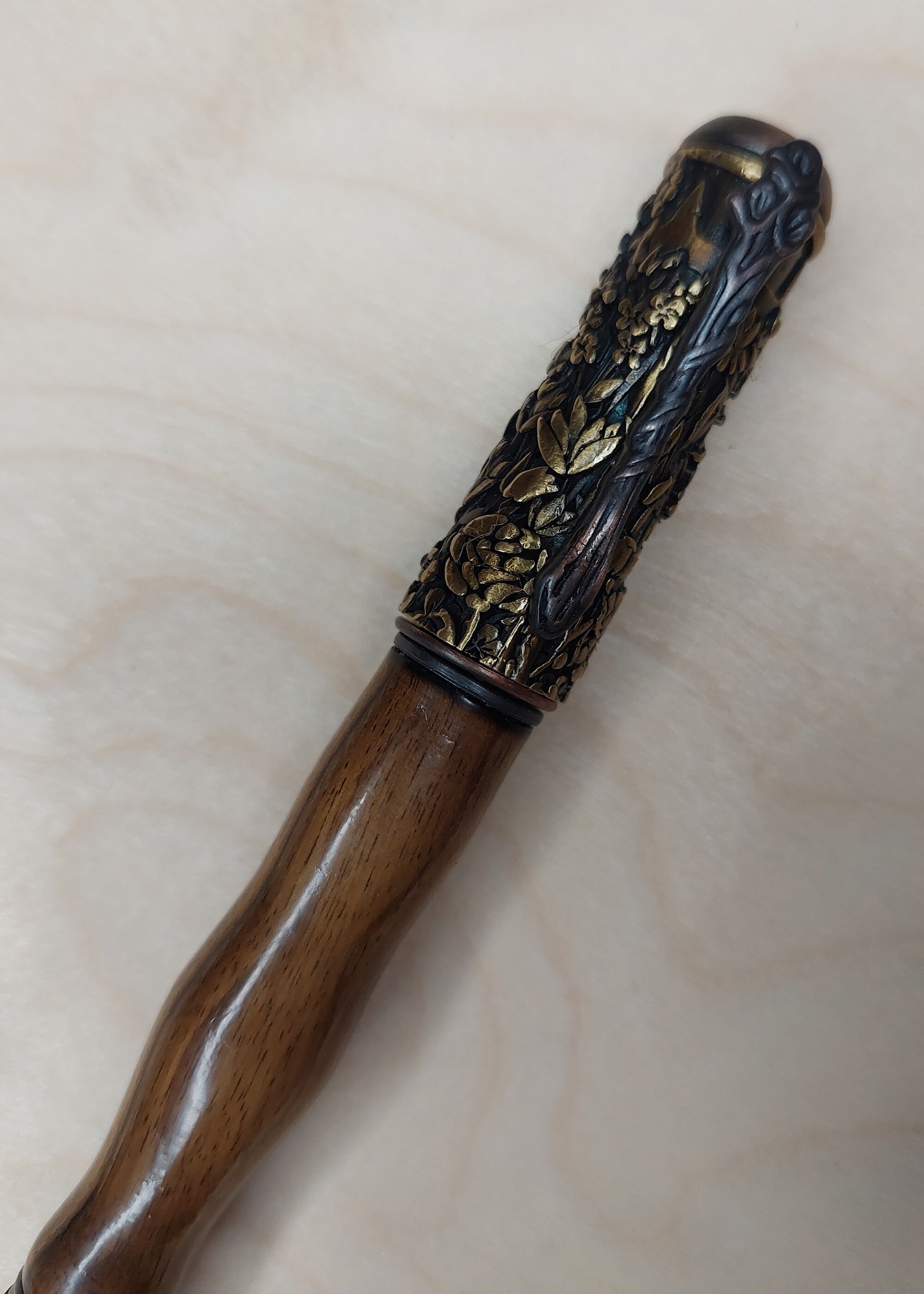 Botanical Plant Themed Ballpoint Pen Handcrafted in Myrtle and - Etsy