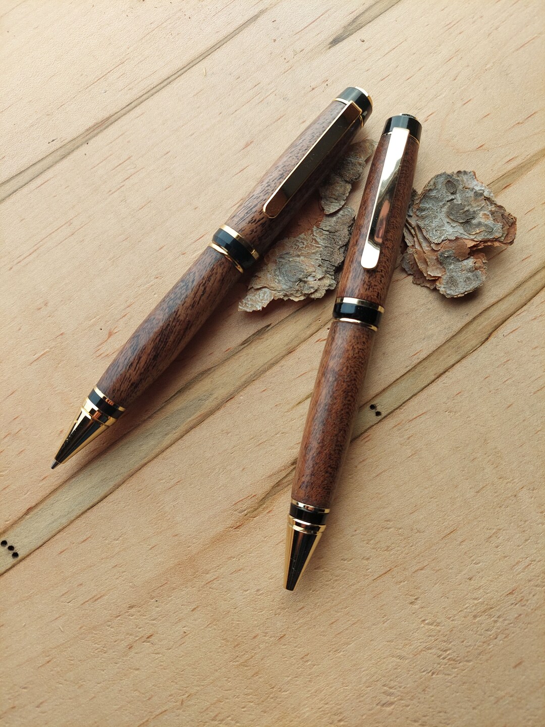 Walnut Pen and Pencil Set - Etsy