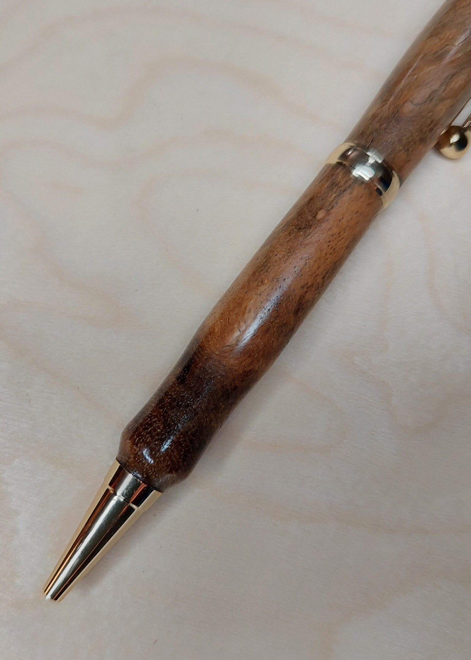 Handcrafted Wood Ballpoint Twist Pens With Gold - Etsy