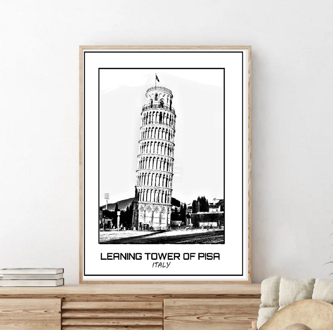 Leaning Tower of Pisa Print Pisa Poster Pisa Print Pisa Wall Art ...