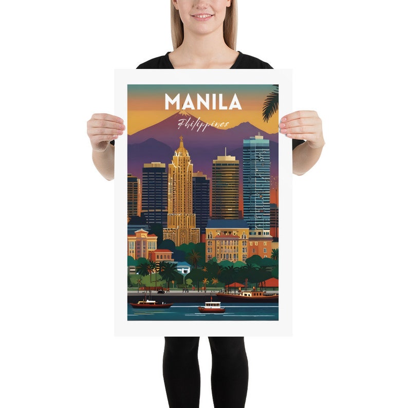 Manila Print, Manila Poster, Manila Wall Art, Manila Art Print, Manila ...