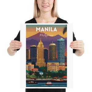 Manila Print, Manila Poster, Manila Wall Art, Manila Art Print, Manila ...