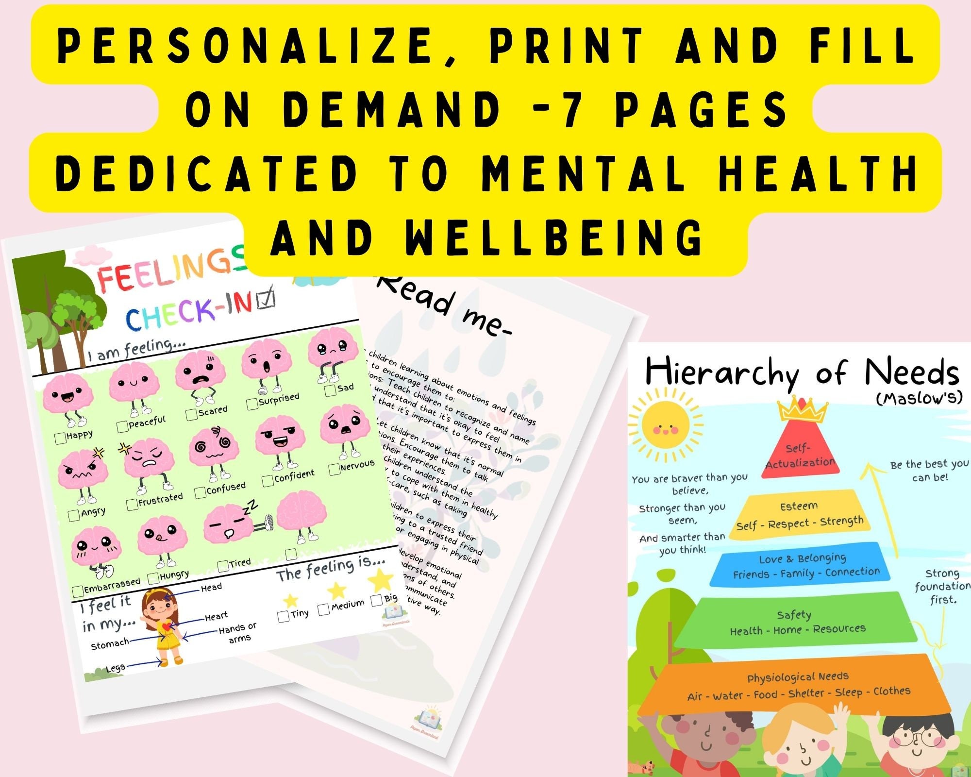Emotional Wellness Complete Bundle | Digital Printable PDF | Mental ...