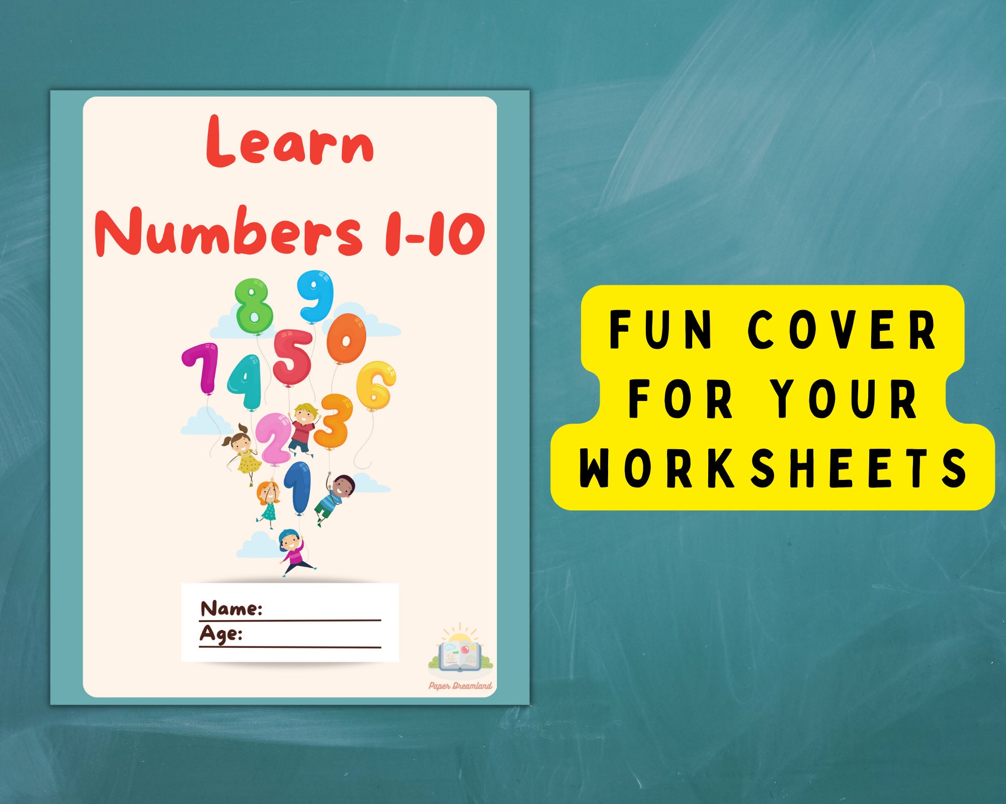 Number Tracing 1-10 Worksheets | Printable Workbook for Kindergarten ...