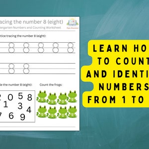 Number Tracing 1-10 Worksheets | Printable Workbook for Kindergarten ...