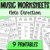 Beginning Piano Lessons: Theory Worksheets for Right/left Hand and ...