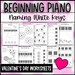 Beginning Piano Valentine's Worksheets - Finding White Notes CDE and ...