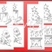 Christmas and Winter Dot to Dot 1-10 Counting and Coloring Pages for ...