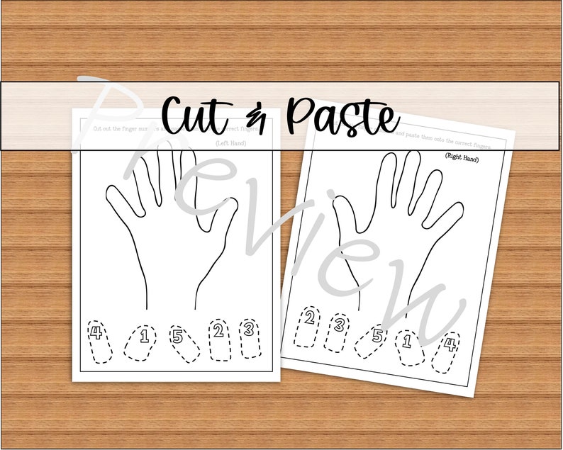 Preschool Piano Finger Number Worksheets: Beginning Piano Prep Finger ...