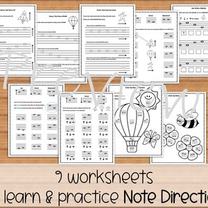 Basic Music Theory BUNDLE - Line and Space Notes, Note Direction, Steps ...