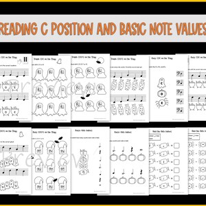 Halloween Music Worksheets for Beginning or Preschool Piano - Fingers ...